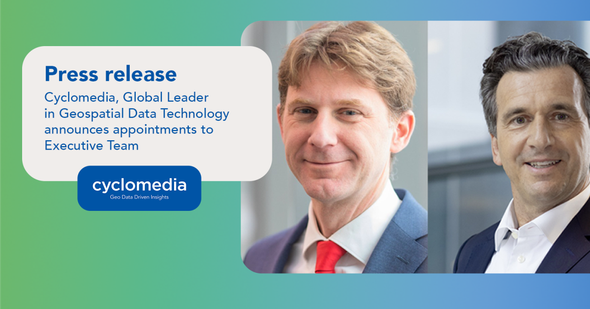 Cyclomedia announces appointments to Executive Team | Cyclomedia